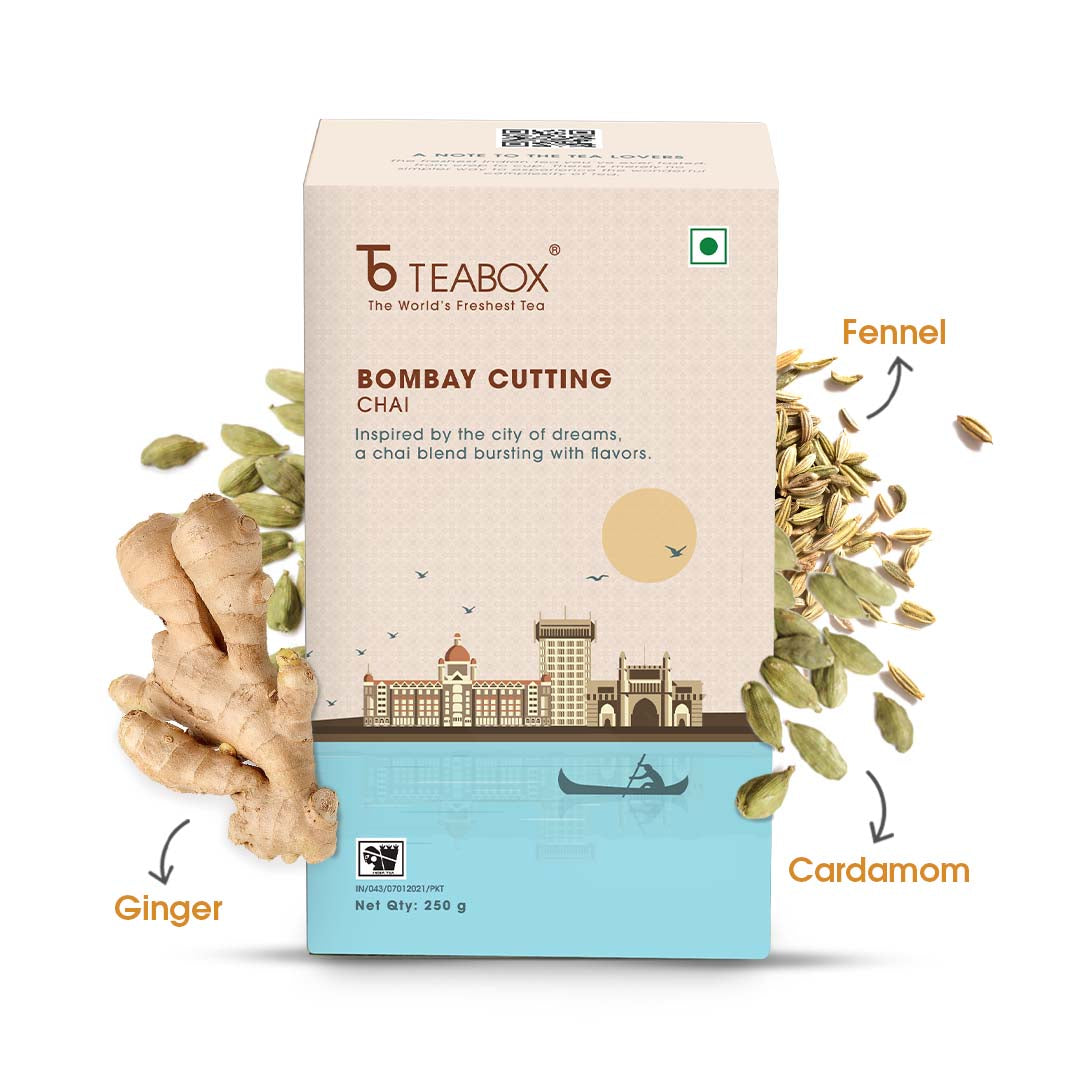 Buy 2024 Bombay Cutting Masala Chai Tea Online | 100% Chai - Teabox