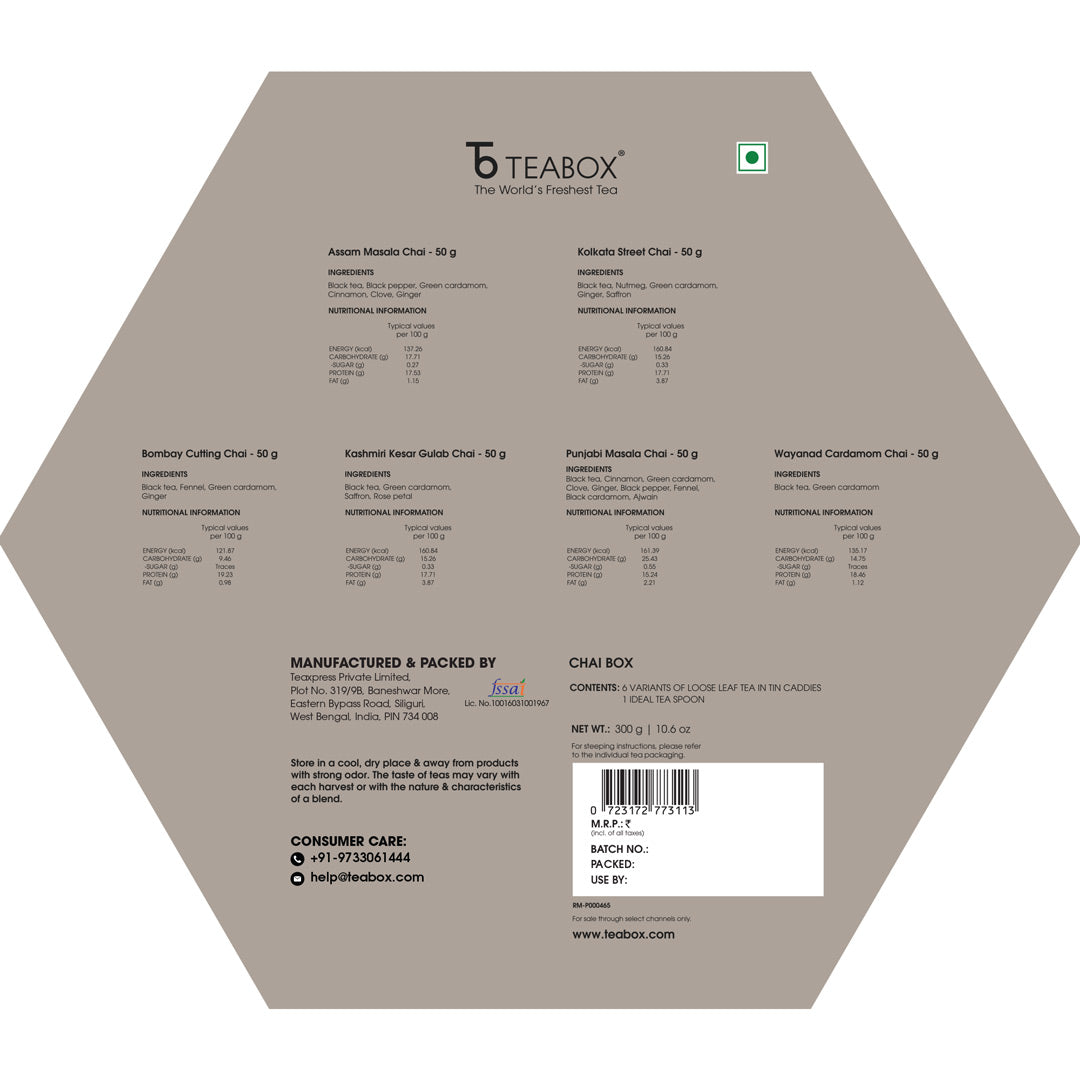 The Chai Tea Gift Box | Chai Gifts | Tea Gifts | Teabox