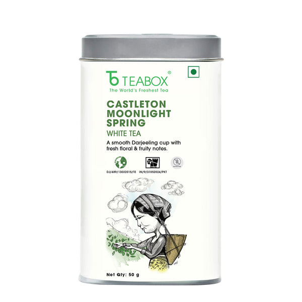 Buy 2025 Darjeeling Castleton Moonlight Spring White Tea Online | Teabox