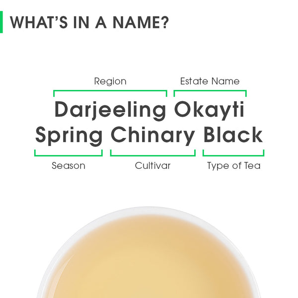 Buy 2024 Darjeeling First Flush Darjeeling Okayti Spring Chinary Black Tea Online | Teabox