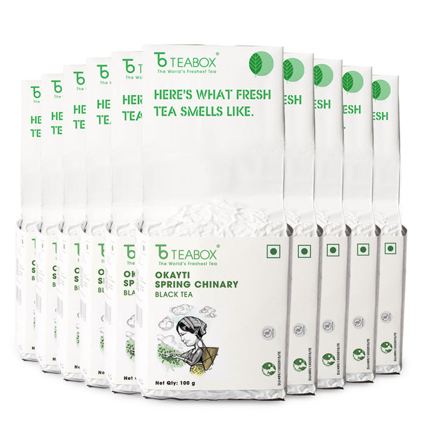 Buy 2024 Darjeeling First Flush Darjeeling Okayti Spring Chinary Black Tea Online | Teabox